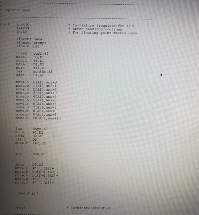 Solved This is for my Machine and assembly language class. | Chegg.com