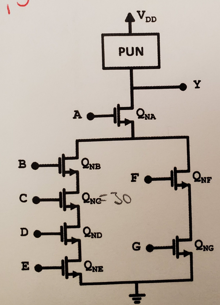 Solved A Pull-Down Network (PDN) of a CMOS Logic Circuit is | Chegg.com