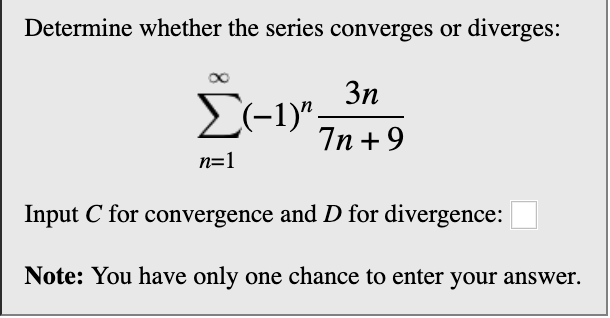 Solved Determine whether the following series converges or | Chegg.com