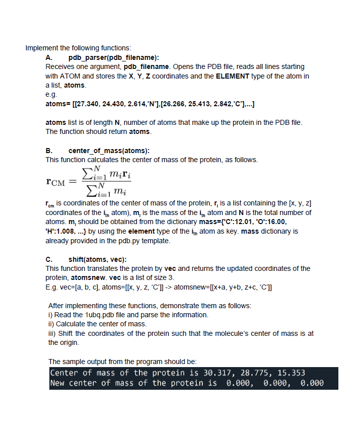 Solved The Protein Data Bank archive serves as a single | Chegg.com