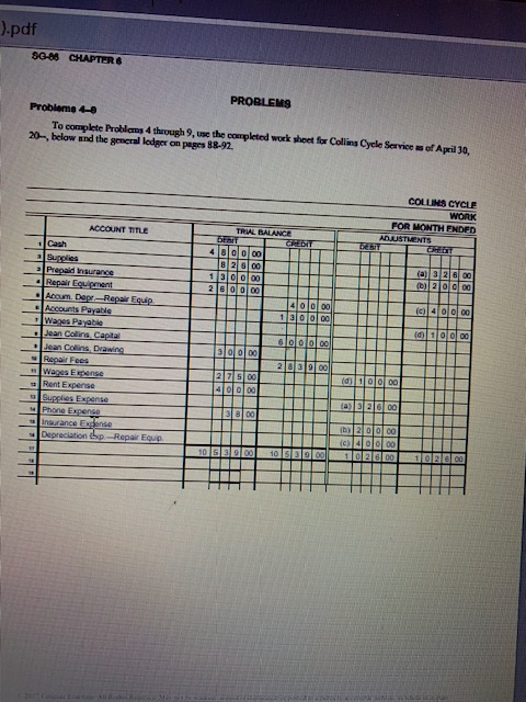).pdf SG8 CHAPTER PROBLEMS Probiemg 4 To complete | Chegg.com