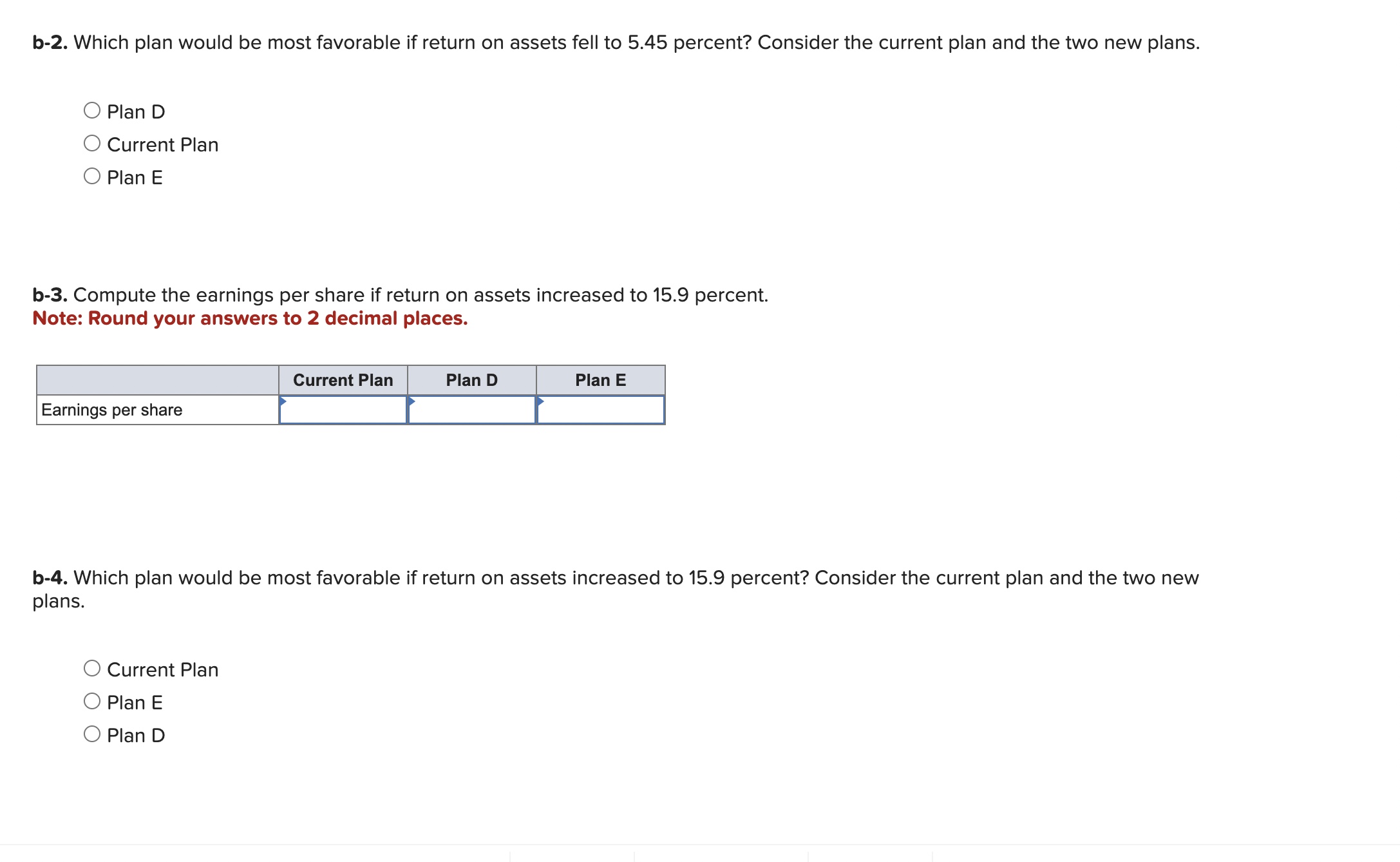 Solved Problem 5-23 (Algo) Leverage and sensitivity analysis | Chegg.com