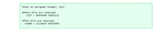 Solved 0 17 Write A Program That Reverses The Order Of The