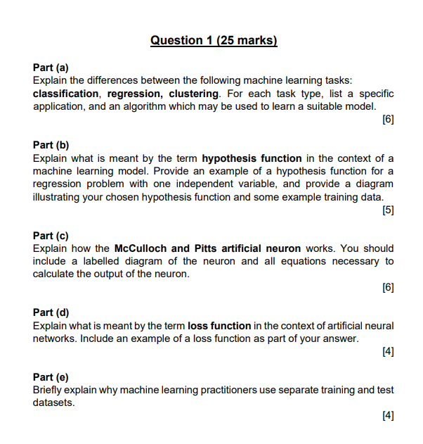 Solved Part (a) Explain the differences between the | Chegg.com