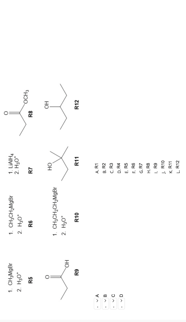 Solved Find the reagent in the Reagent List to accomplish | Chegg.com