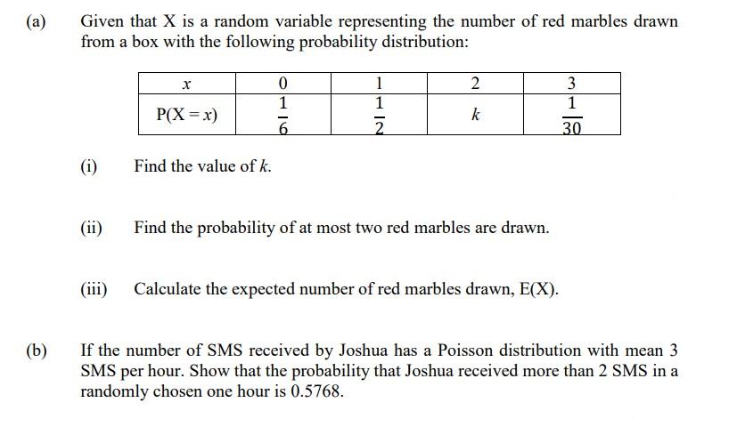 Solved (a) (b) Given that X is a random variable | Chegg.com