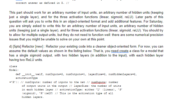 Machine Learning - doing neural networks This is all | Chegg.com