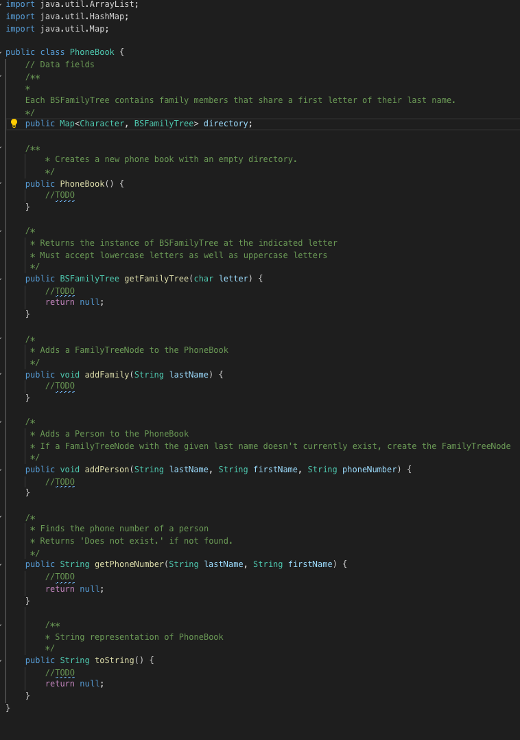 import java.util.ArrayList; /** * BSFamilyTree | Chegg.com
