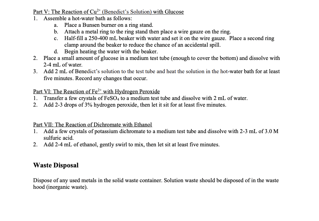 Last Updated Nov. 2018 Chemistry 151 Lab 11: | Chegg.com