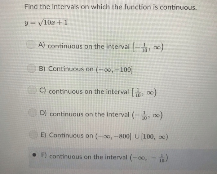 Solved Find all points where the function is discontinuous. | Chegg.com