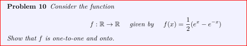 Solved Problem 10 ﻿Consider the functionf:R→R, ﻿given | Chegg.com