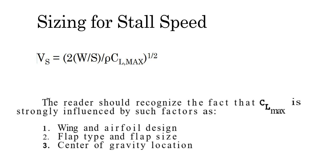 Can someone please answer. If Stall Speed is 61 knots | Chegg.com