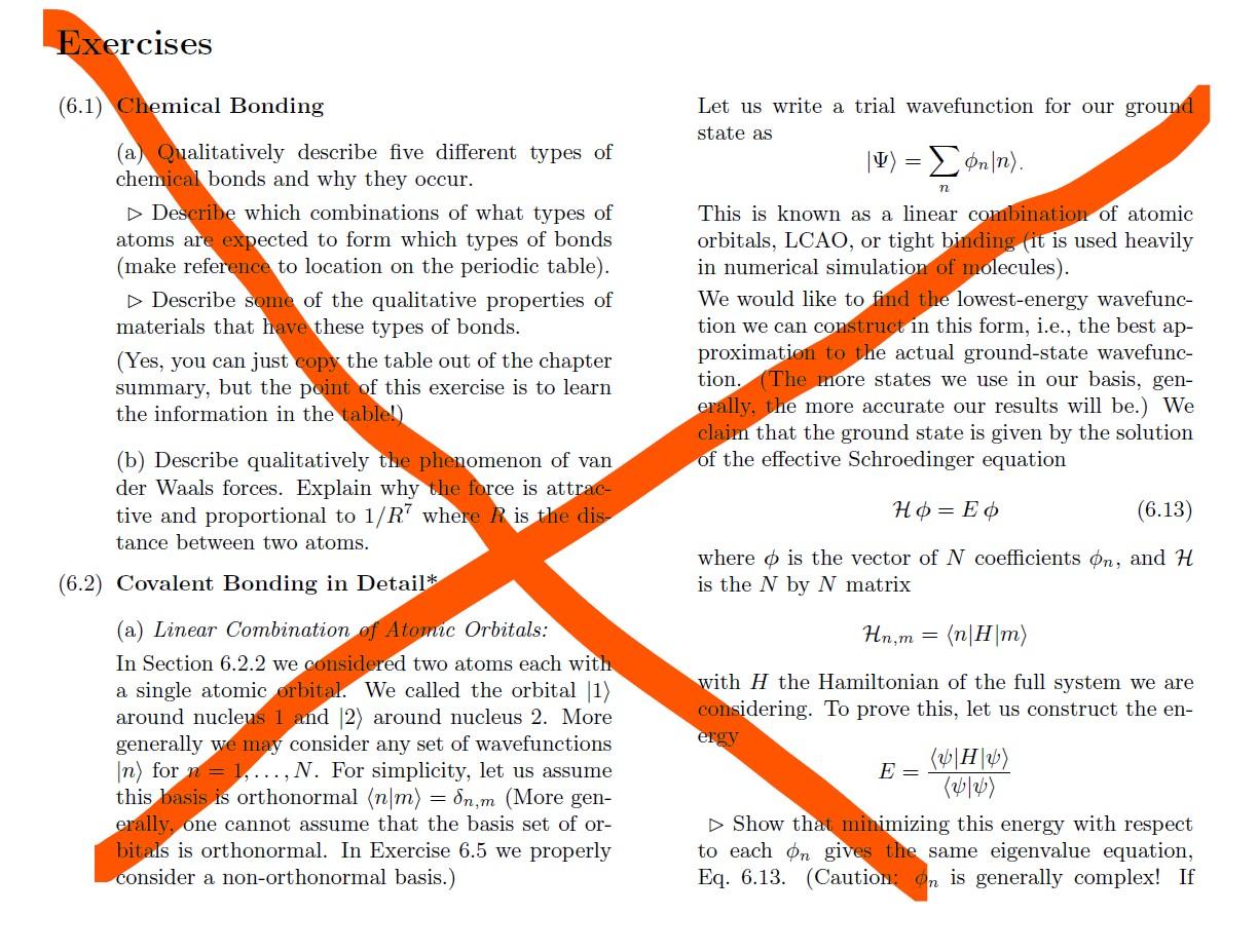 Solved Exercises 6 1 Chemical Bonding Let Us Write A Trial