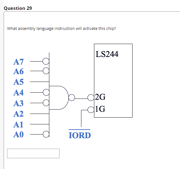 Question 29 What Assembly Language Instruction Will 