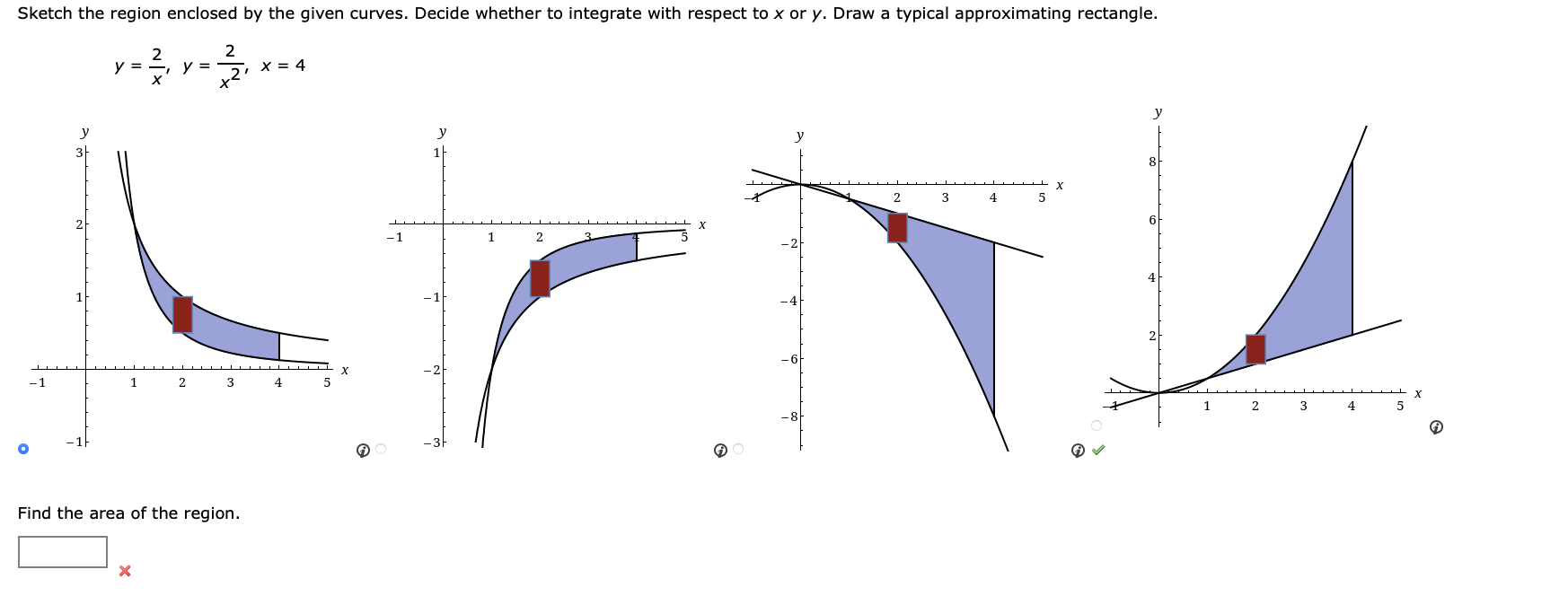 Solved Sketch the region enclosed by the given curves. | Chegg.com