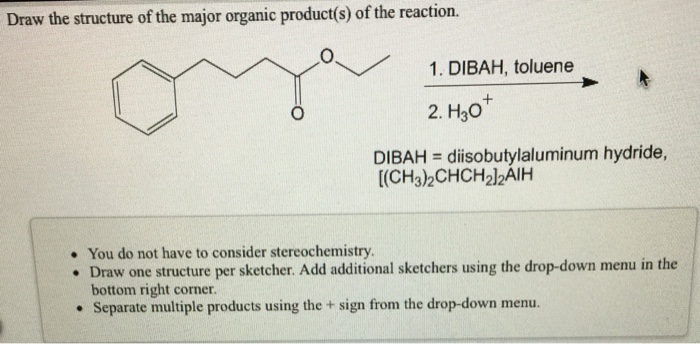 Solved Draw the structure of the major organic product(s) of | Chegg.com