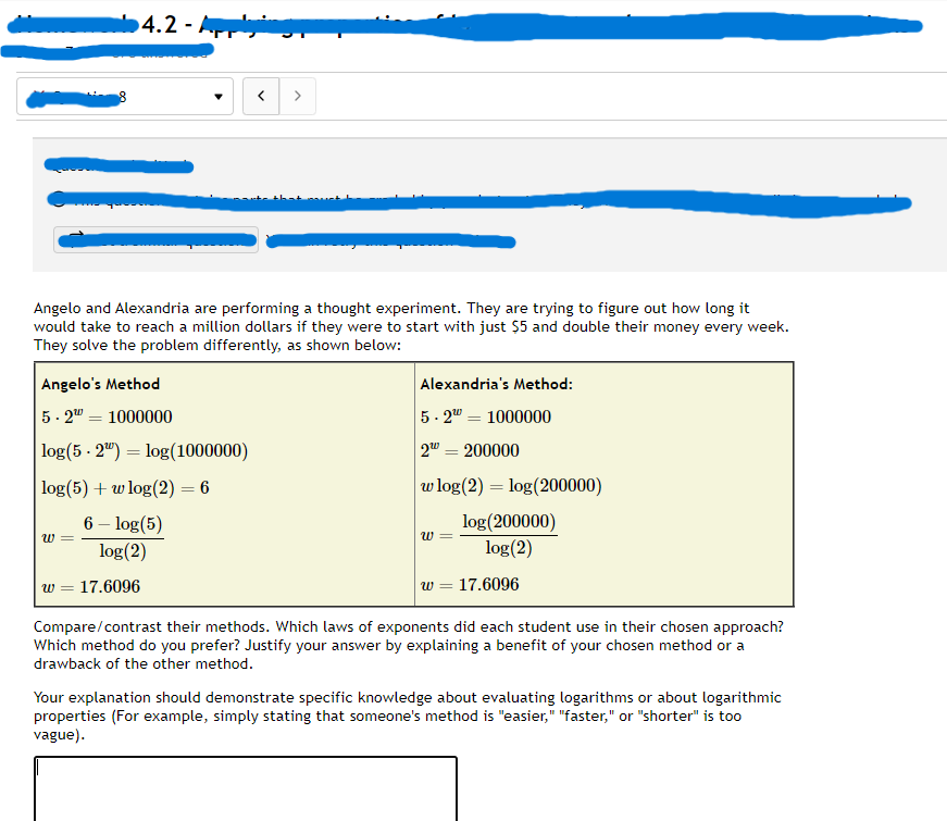 Solved Angelo and Alexandria are performing a thought | Chegg.com