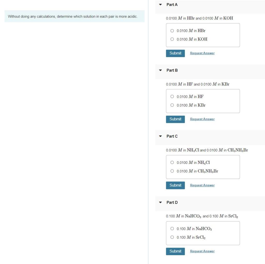 Solved Part A Without doing any calculations, determine | Chegg.com