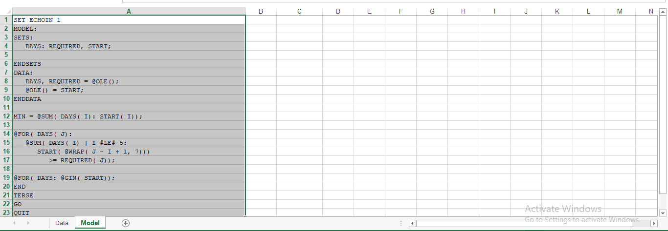 LINGO SOFTWARE AND VBA IN EXCEL I have trouble | Chegg.com