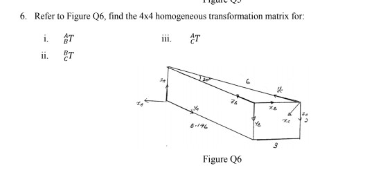 T18UILJ 6. Refer to Figure Q6, find the 4x4 | Chegg.com
