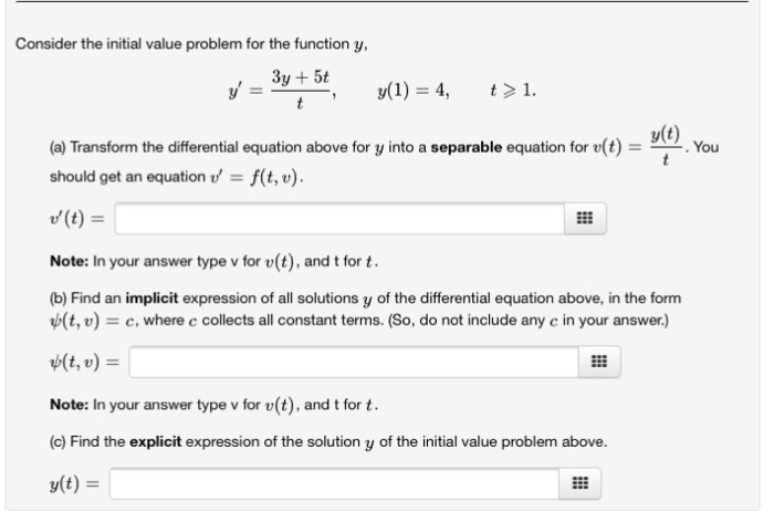 Solved Consider the initial value problem for the function | Chegg.com