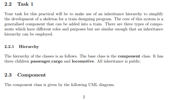 Solved 2.2 Task 1 Your task for this practical will be to | Chegg.com