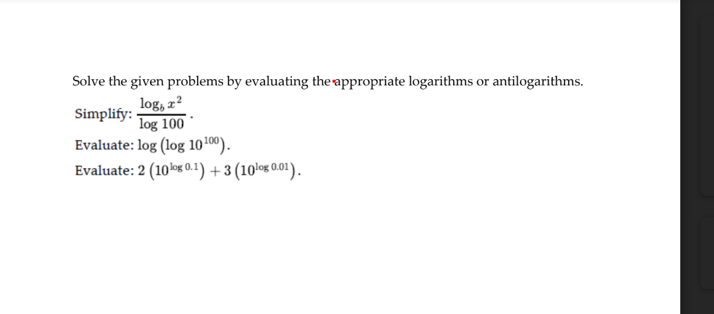 Solved Solve the given problems by ﻿evaluating the | Chegg.com