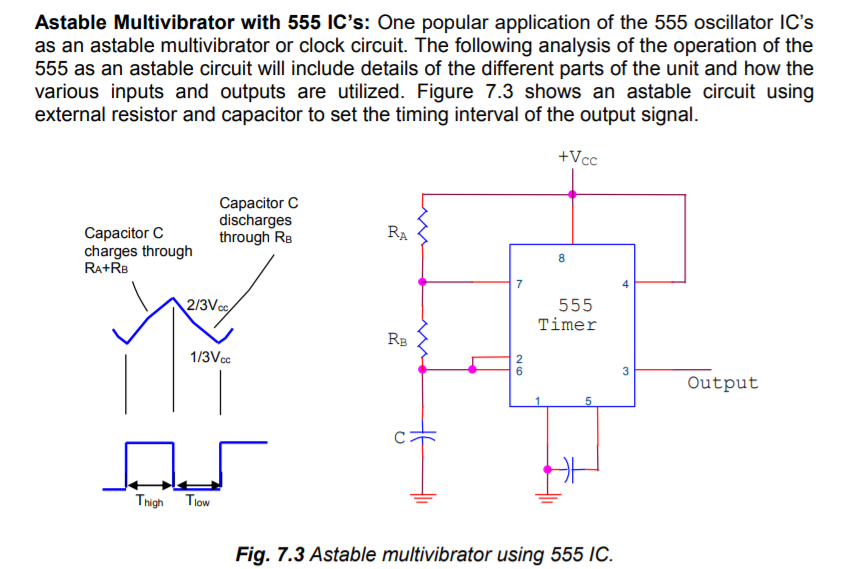 Solved THEORY: Astable Multivibrator: An astable | Chegg.com