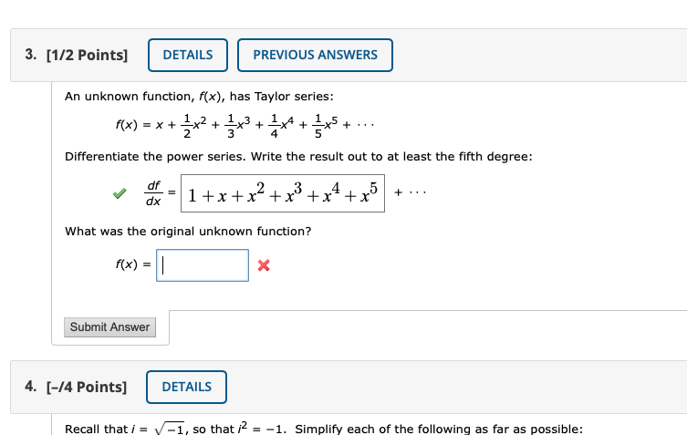 Solved 3. [1/2 Points] DETAILS PREVIOUS ANSWERS An unknown | Chegg.com
