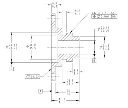 Solved Mark various feature of size and calculate MMC and | Chegg.com