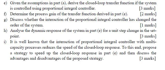 Solved Question one [20 marks] Given the non-interacting | Chegg.com