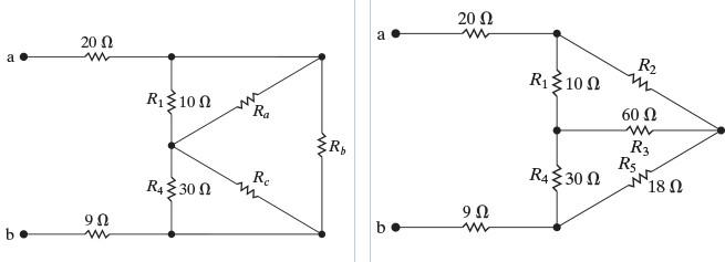 Solved R2= 20 ohms Using the Y-to-Δ transformation | Chegg.com