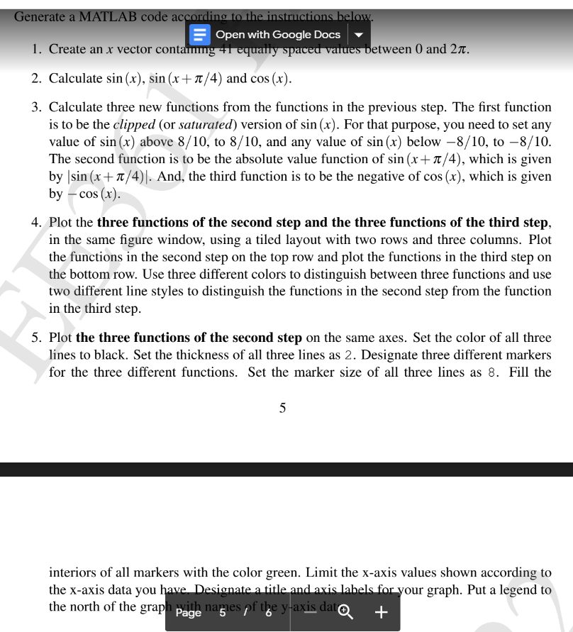 Solved 3. Calculate three new functions from the functions | Chegg.com