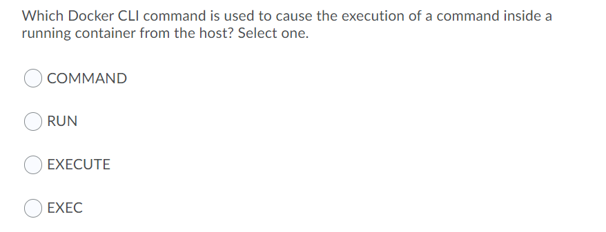 Solved Which Dockerfile keyword is used to define the image | Chegg.com