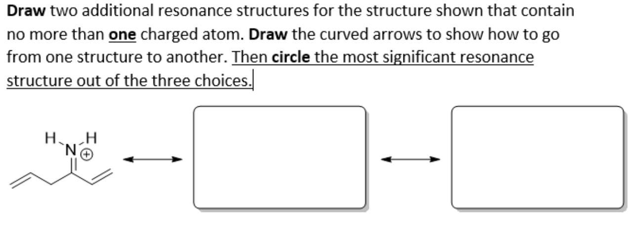 Solved Draw two additional resonance structures for the | Chegg.com