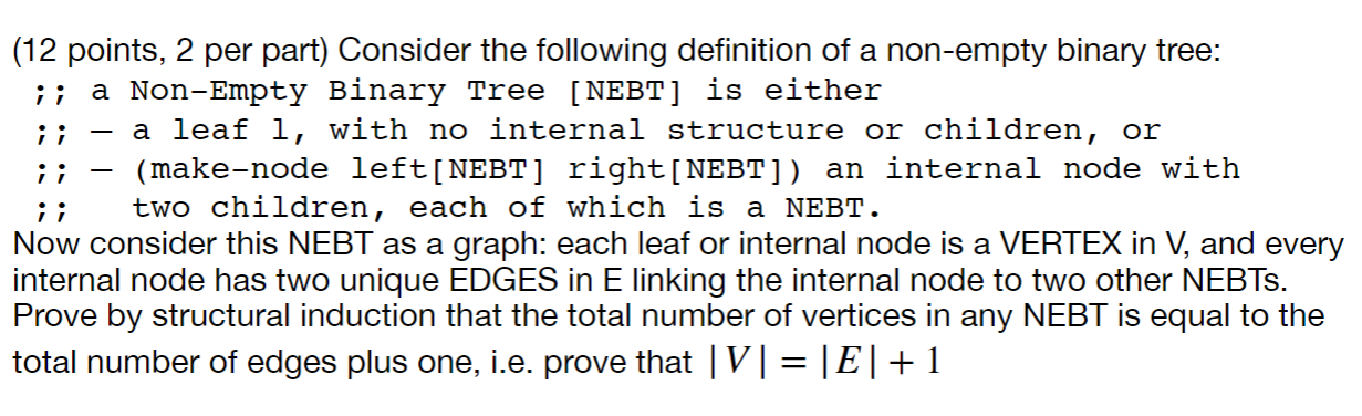 Solved i; i; ;; (12 points, 2 per part) Consider the | Chegg.com