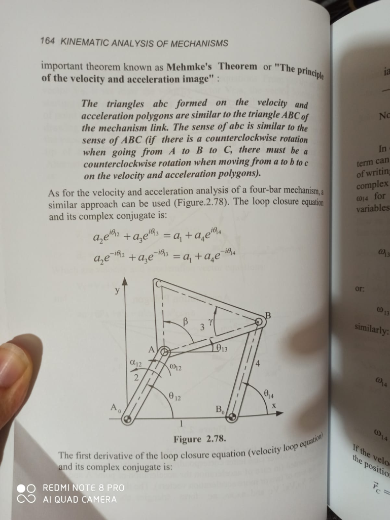 164 KINEMATIC ANALYSIS OF MECHANISMS important | Chegg.com
