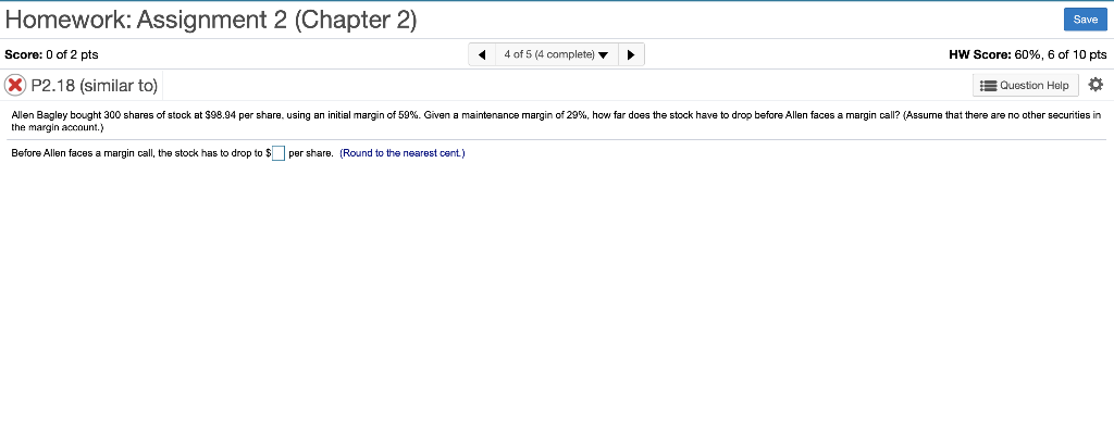 Solved Homework: Assignment 2 (Chapter 2) Save Score: 0 of 2 | Chegg.com Solved Homework: Assignment 2 (Chapter 2) Save Score: 0 of 2 | Chegg.com