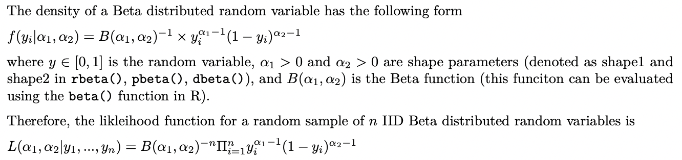 Solved The density of a Beta distributed random variable has | Chegg.com