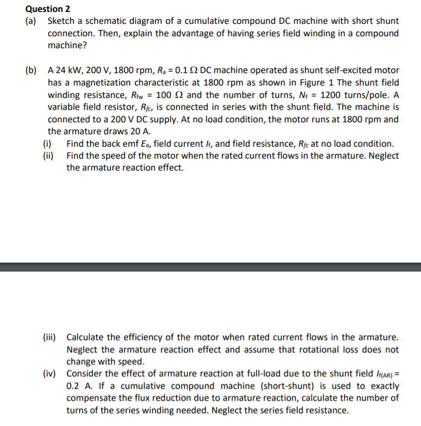 Solved Question 2 (a) Sketch a schematic diagram of a | Chegg.com