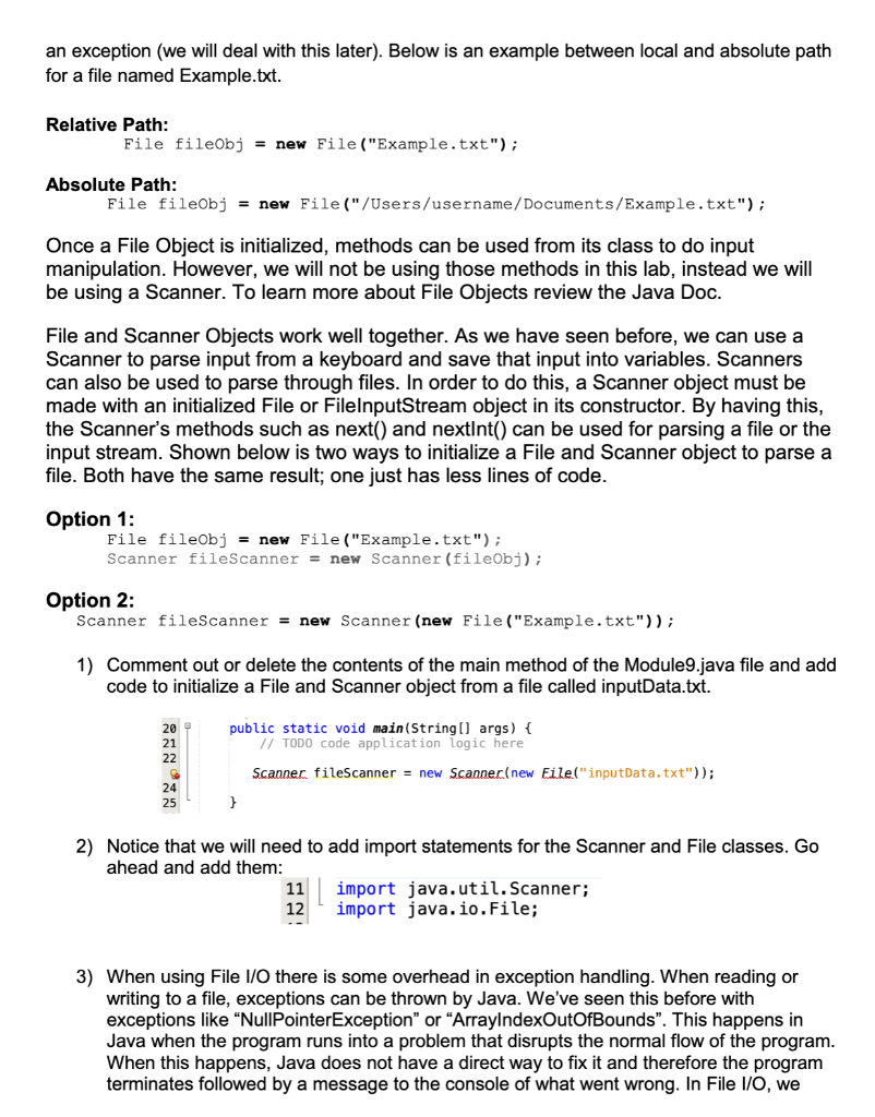 Solved ITSC 1213 Lab 12 File I O Introduction In This Lab Chegg