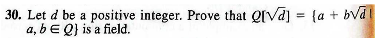 Solved 30. Let d be a positive integer. Prove that | Chegg.com