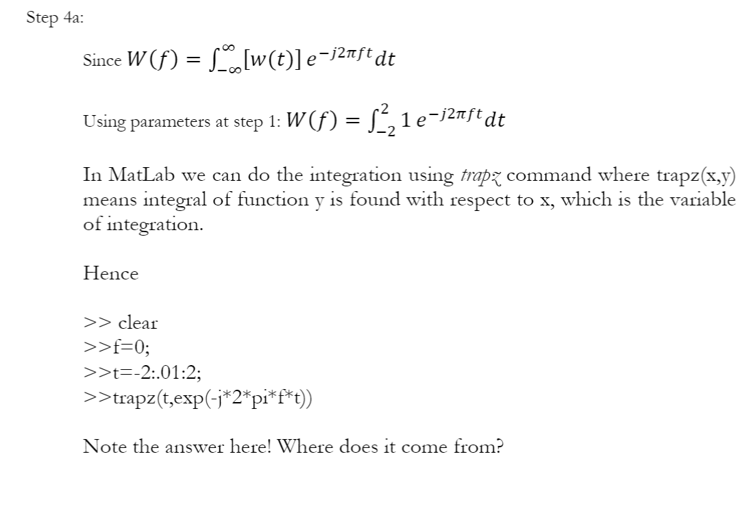 Solved Fourier Transforms Objective: To demonstrate how the | Chegg.com