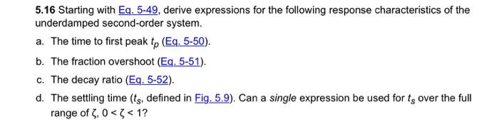 Solved Using The attached documents of Figure 5.9, Equation | Chegg.com