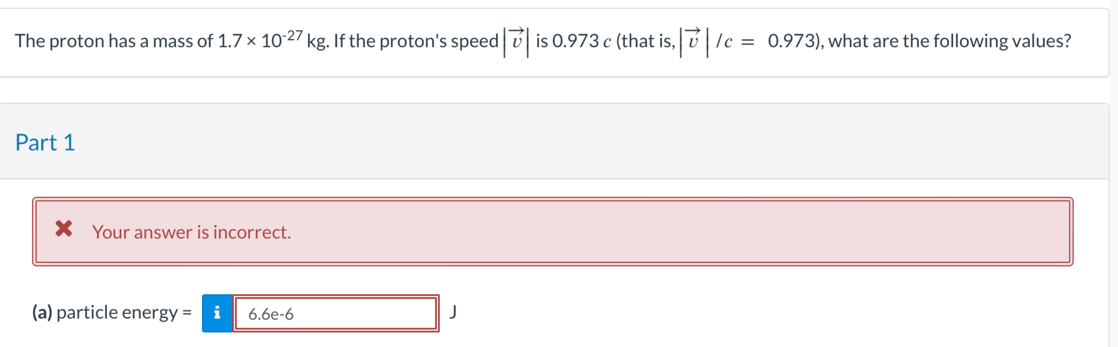 Solved The proton has a mass of 1.7×10-27kg. If ﻿the | Chegg.com