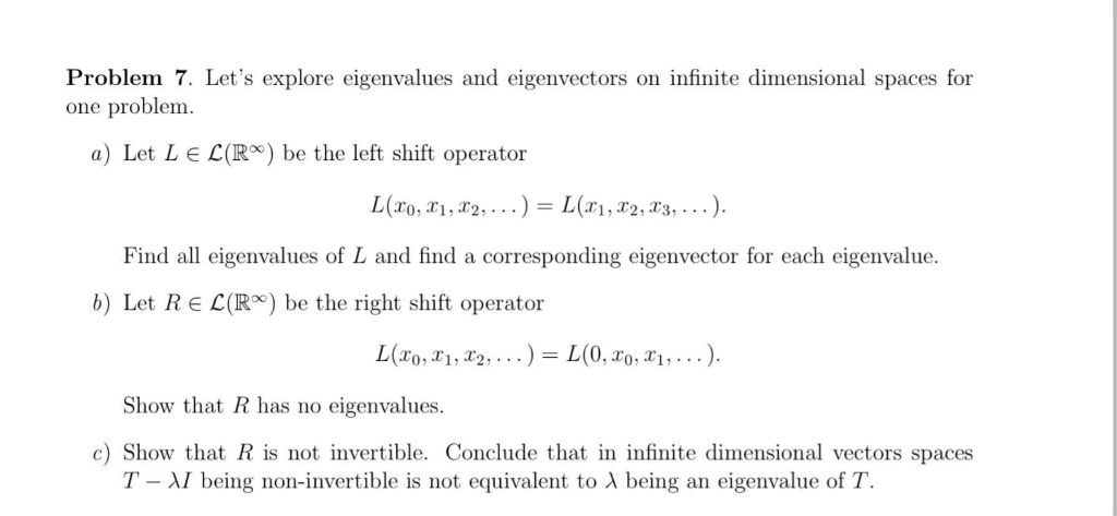 Solved Problem 7. Let's explore eigenvalues and eigenvectors | Chegg.com