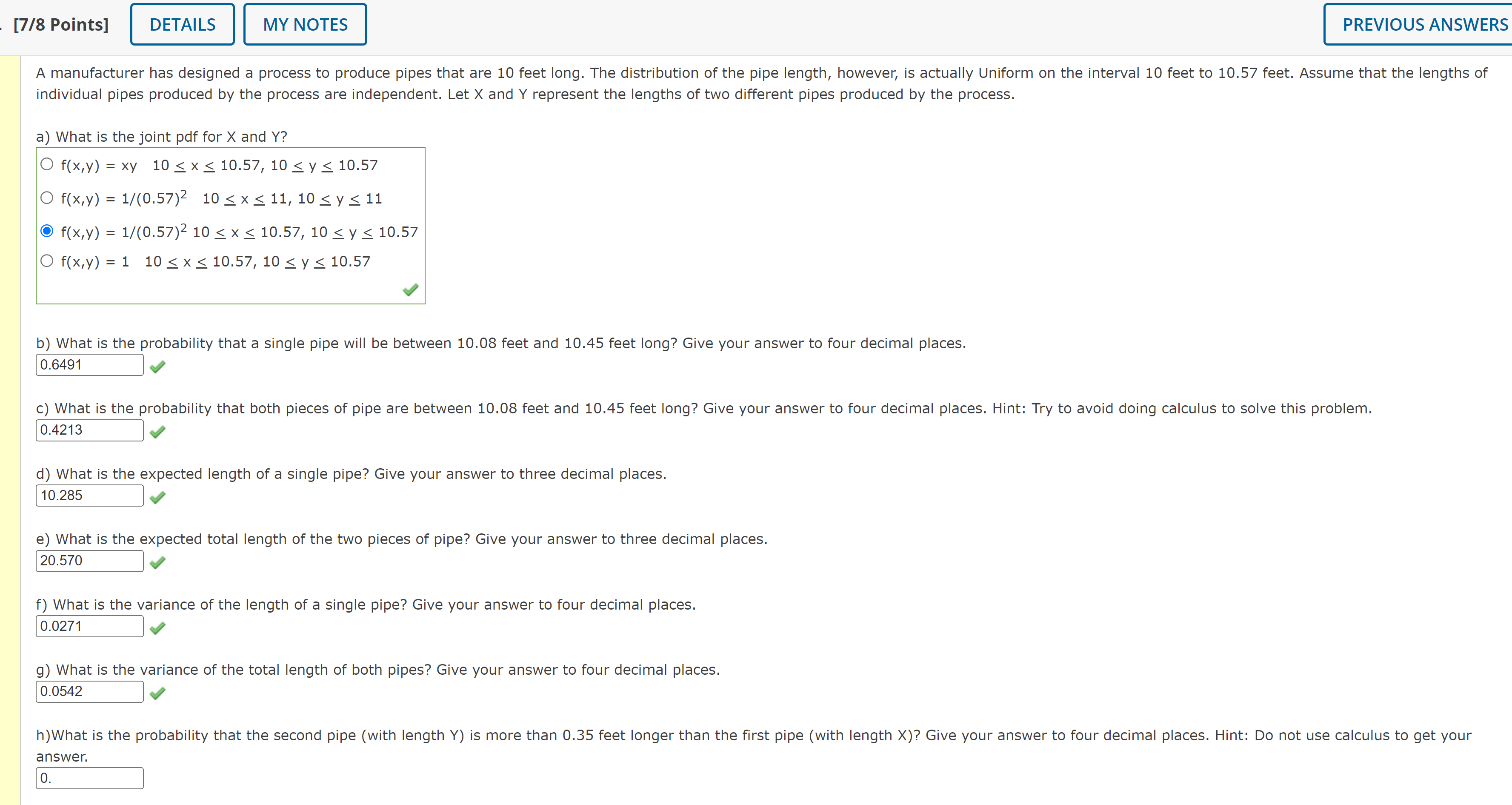 Solved individual pipes produced by the process are | Chegg.com