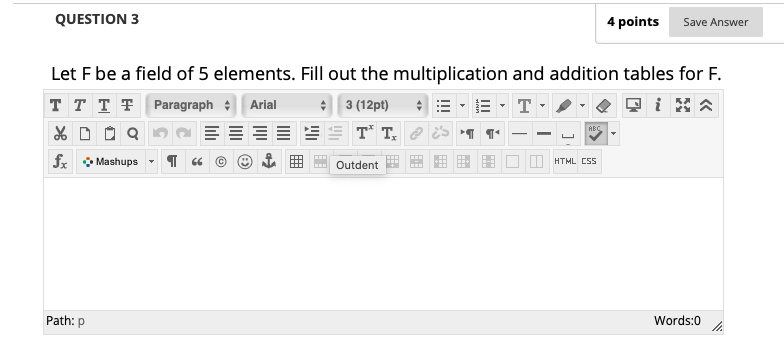 Solved QUESTION 3 4 points Save Answer Let Fbe a field of 5 | Chegg.com