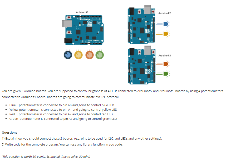 Solved Arduino #1 Arduino #2 སྒྲ། IULIETT*** OO 101 318 111 | Chegg.com