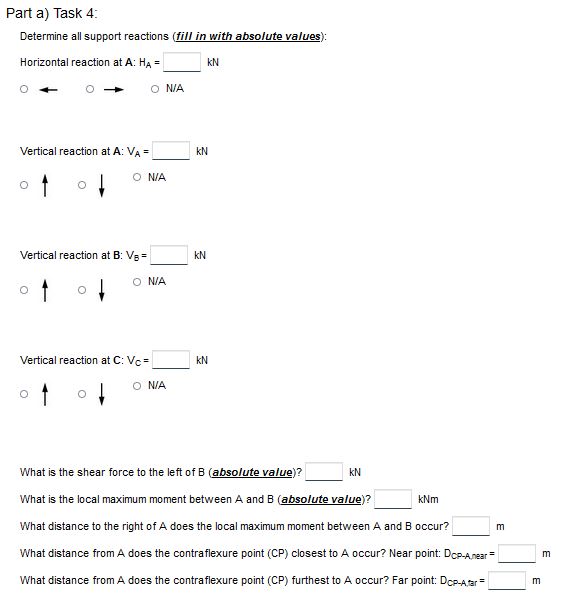 Solved For the beam shown below, q=14kN/m and L=4 m. (1) | Chegg.com